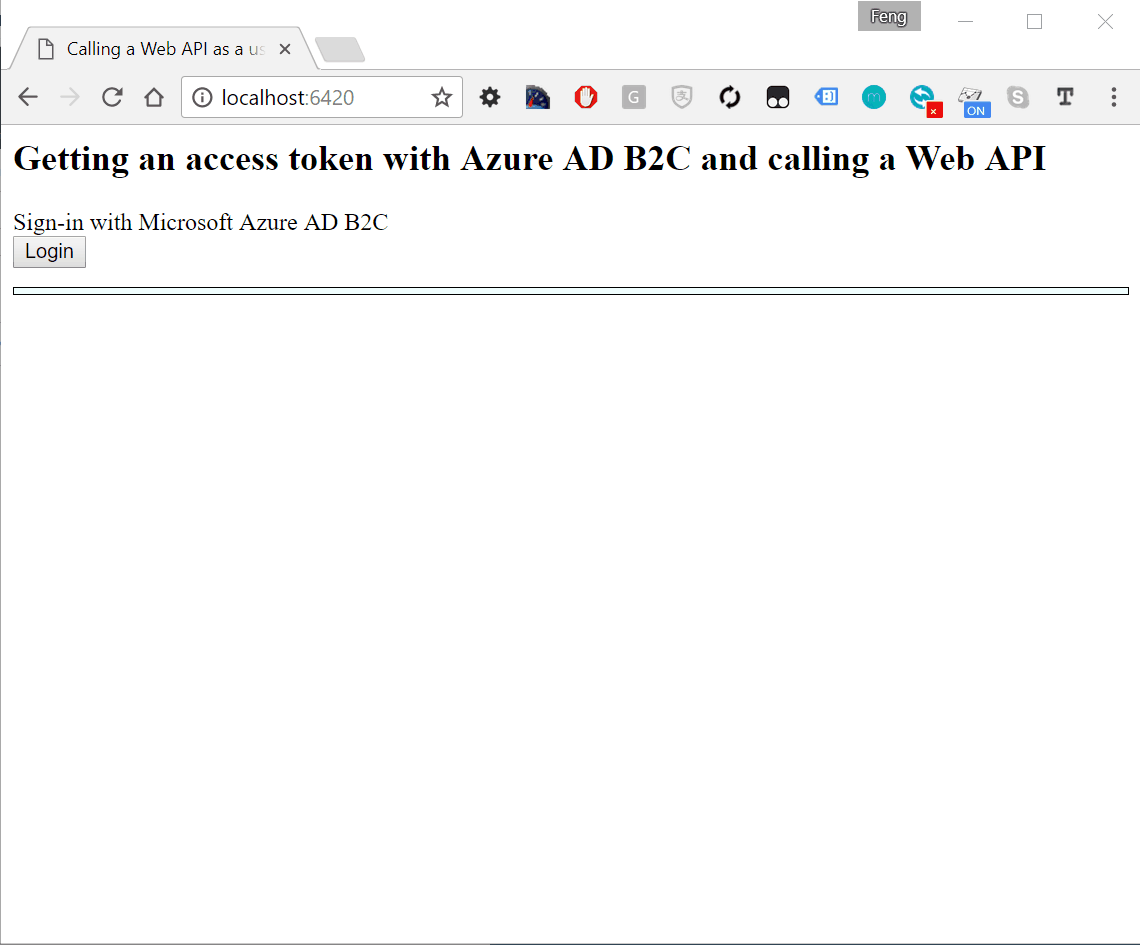 OAuth in Azure AD B2C with Nodejs | feng.blog();